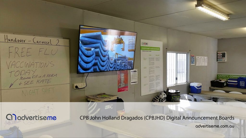 DIGITAL ANNOUNCEMENT BOARDS - CPB JOHN HOLLAND DRAGADOS - Digital ...